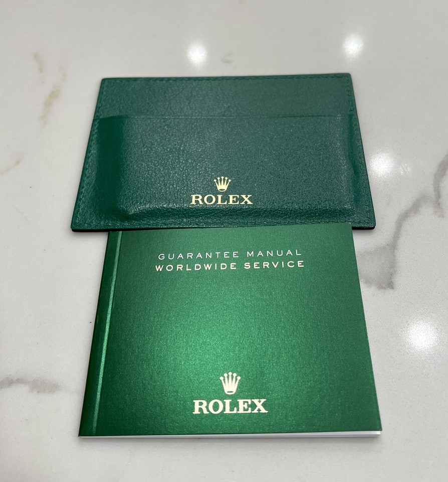 Authentic New Style Rolex Guarantee Manual Worldwide Booklet And Card ...