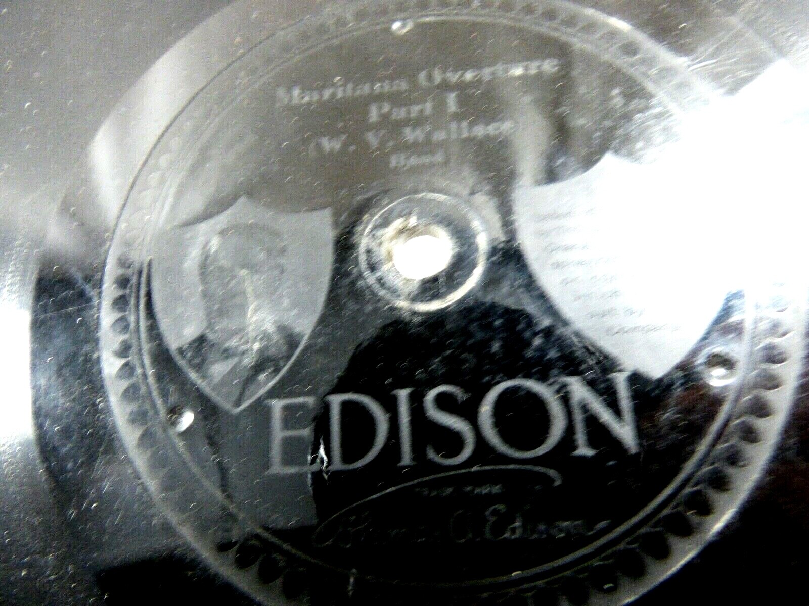 lot 2 Antique 1912-21 Edison Diamond Record Thick Disc Phonograph ...