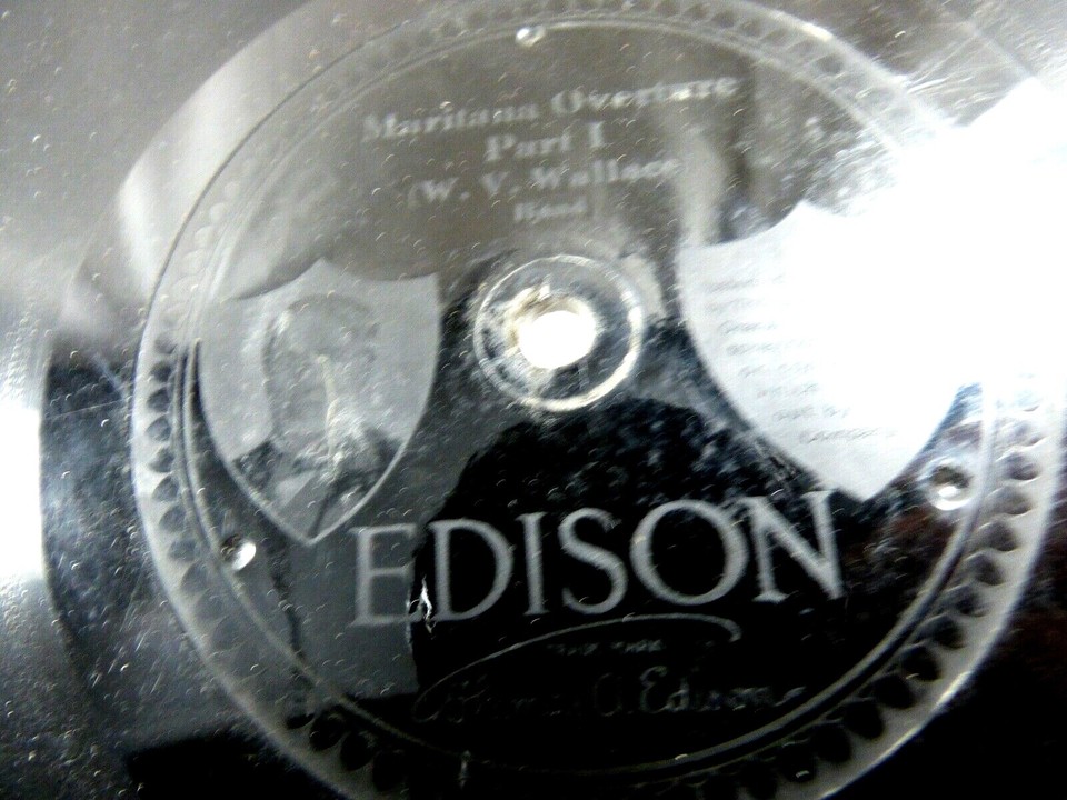 lot 2 Antique 1912-21 Edison Diamond Record Thick Disc Phonograph ...