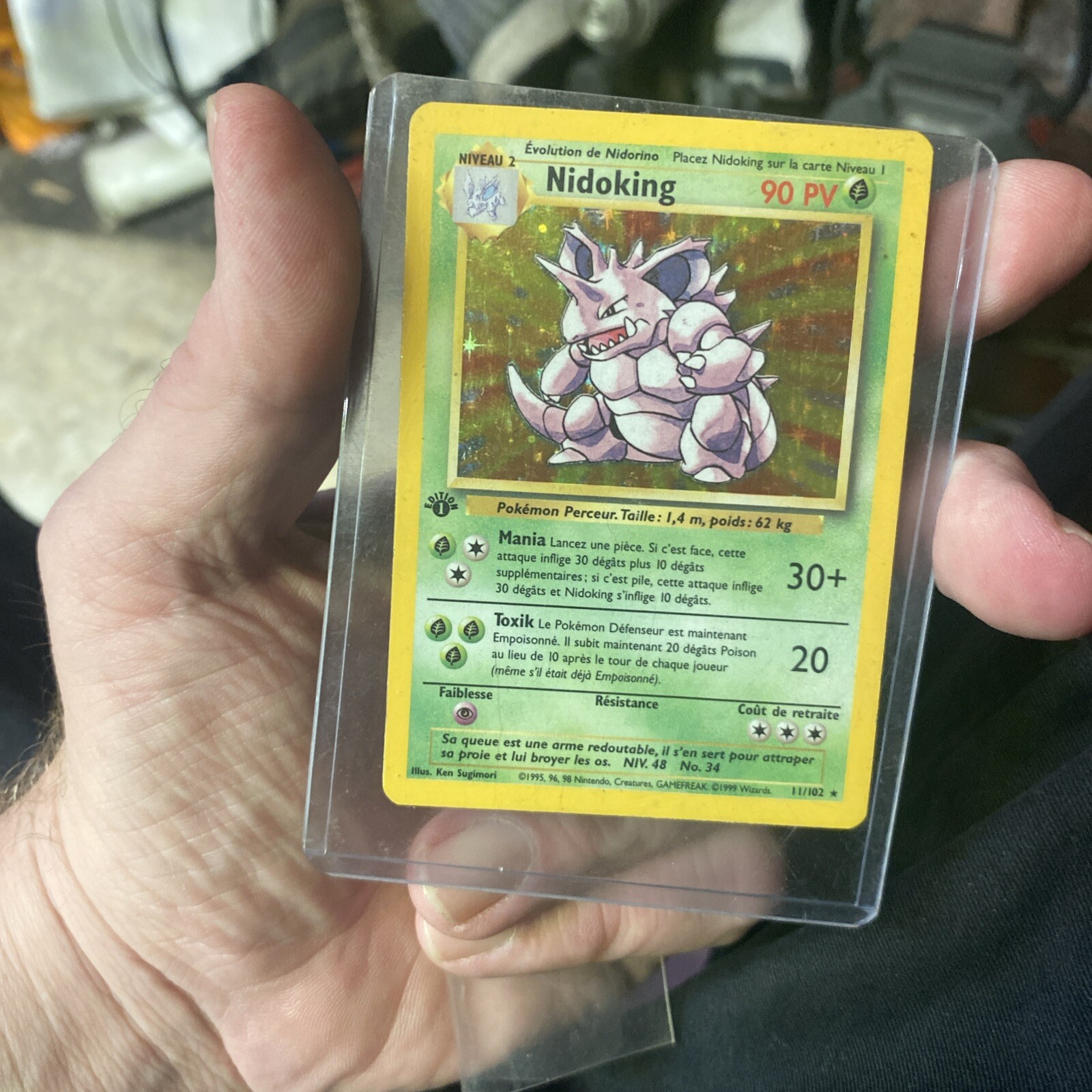 Pokemon 1st Edition Base Set Holo French Nidoking Holo 11/102 Wizards ...