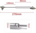 2Pcs Cabinet Door Hinge Lift Up Support Hydraulic Gas Spring Lid Flap ...