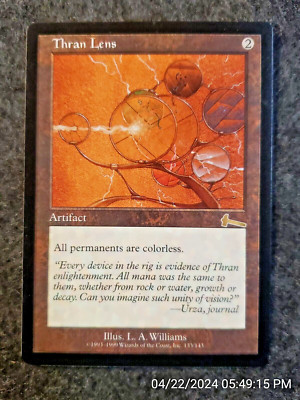 Thran Lens Urza's Legacy UN-PLAYED NM Rare MAGIC THE GATHERING CARD ...
