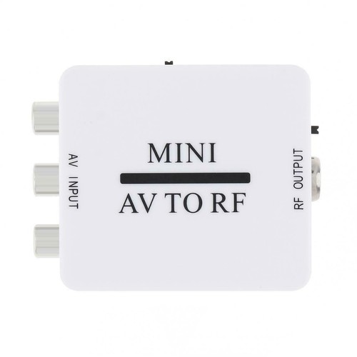 RCA to RF Modulator Converter Composite Audio Video Adapter Old TV ...