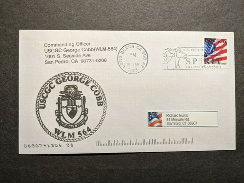 USCGC GEORGE COBB WLM-564 Naval Cover 2003 Cachet LONG BEACH, CALIF | eBay