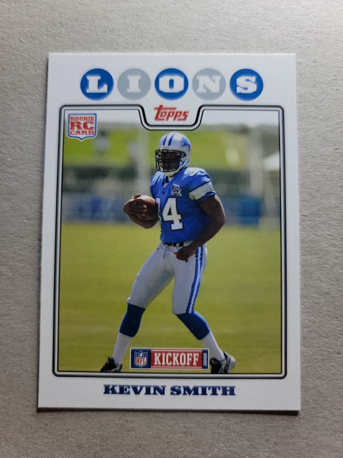 2008 Topps Kickoff - Kevin Smith - #186 - Lions - Rookie Card RC | eBay