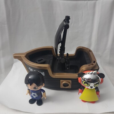 2019 Bonker's Toy Co. RYAN'S WORLD SS RYAN PIRATE SHIP With 2 Figures ...