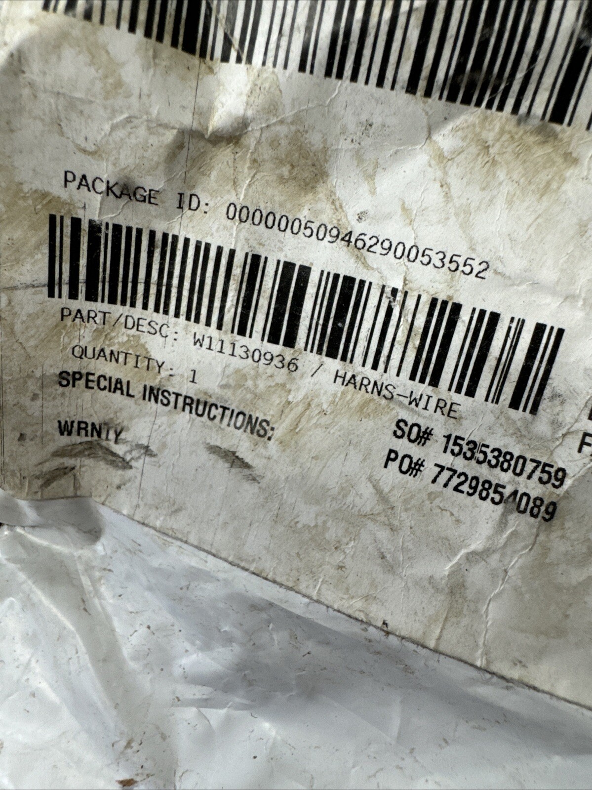 NEW Genuine OEM Whirlpool Washer Wire Harness W11568984 W11130936 FREE ...