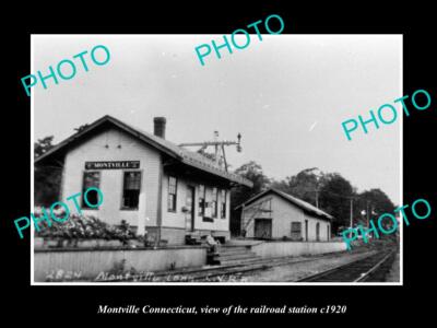 OLD 8x6 HISTORIC PHOTO OF MONTVILLE CONNECTICUT THE RAILROAD DEPOT ...