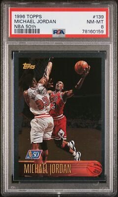 Michael Jordan 1996 Topps #139 NBA 50th Chrome PSA 8 | eBay Michael Jordan 1996 Topps #139 NBA 50th Chrome PSA 8 | eBay