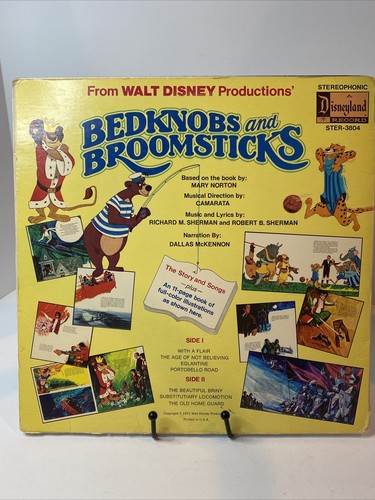 Walt Disney 1971 Bedknobs & Broomsticks Soundtrack & Storybook Record ...