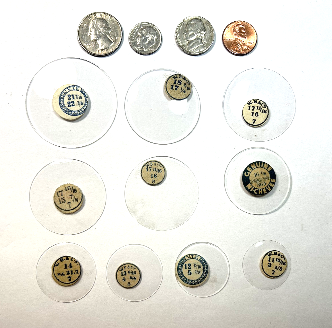 10 GLASS POCKET WATCH CRYSTALS LOT CC | eBay