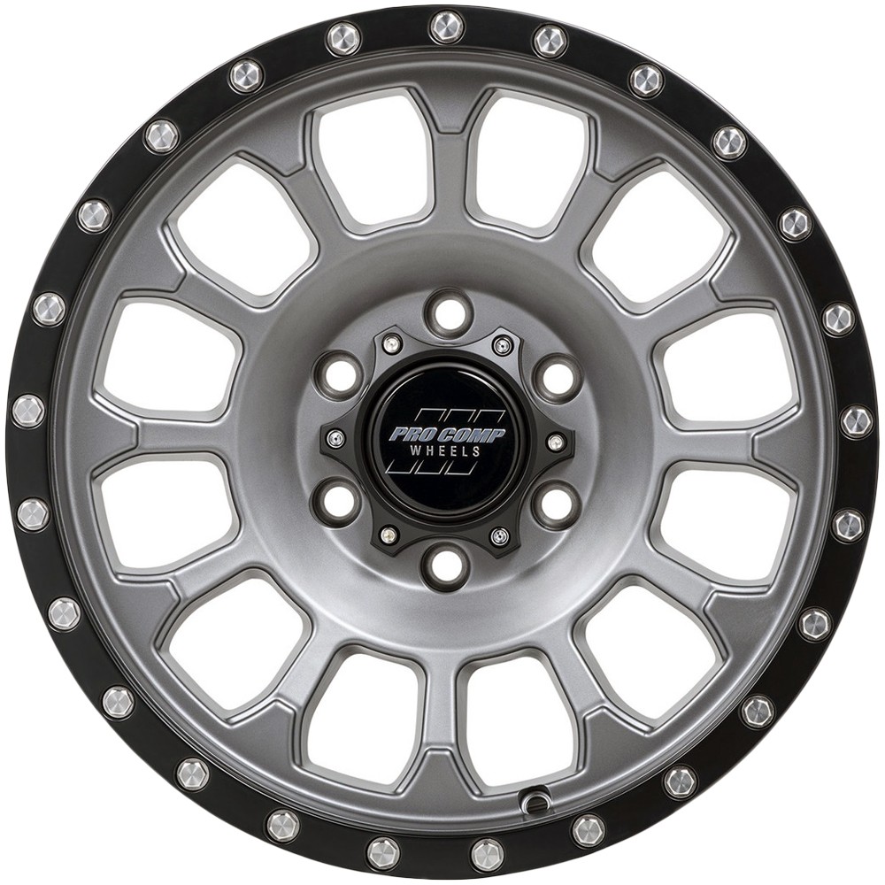 (Set-4) Pro Comp PA34 Rockwell 17x8.5 6x5.5" +0mm Gunmetal Wheels Rims ...