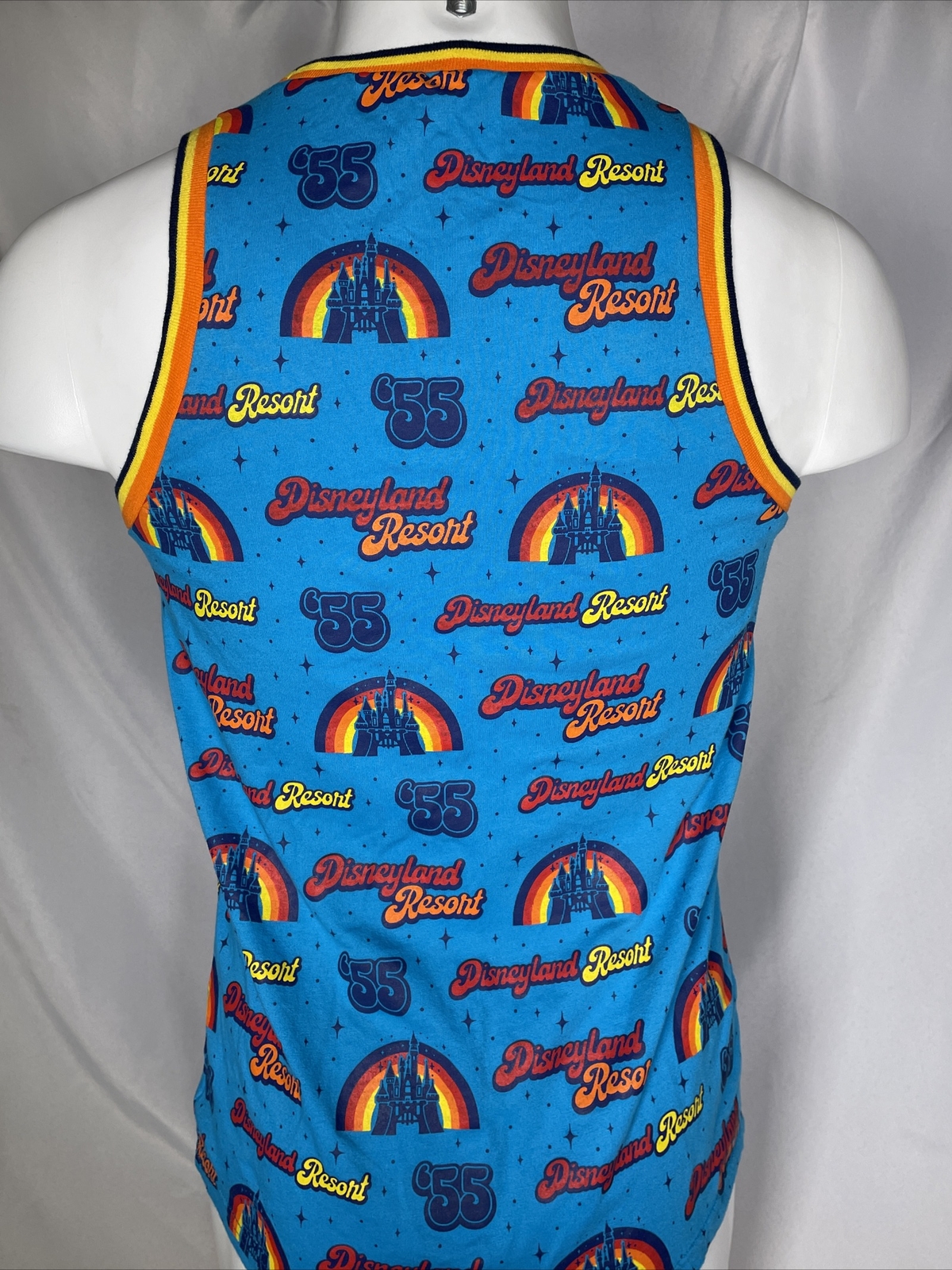 Disneyland Resort 1955 Disney Parks Bright Blue Tank Top Adult SMALL | eBay