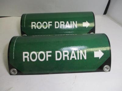 Seton Roof Drain Name Plate sign 8-3/4"X12" Fits 6" Thru 7-7/8" (Lot 2 ...