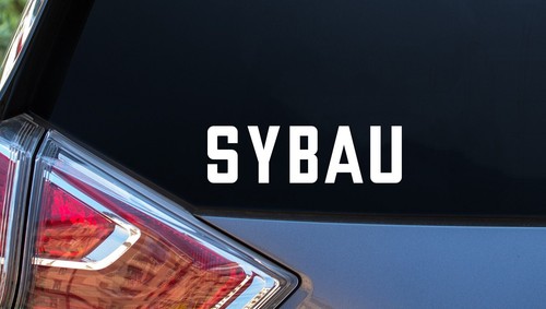 SYBAU Meme Funny Vinyl Sticker Decals | eBay