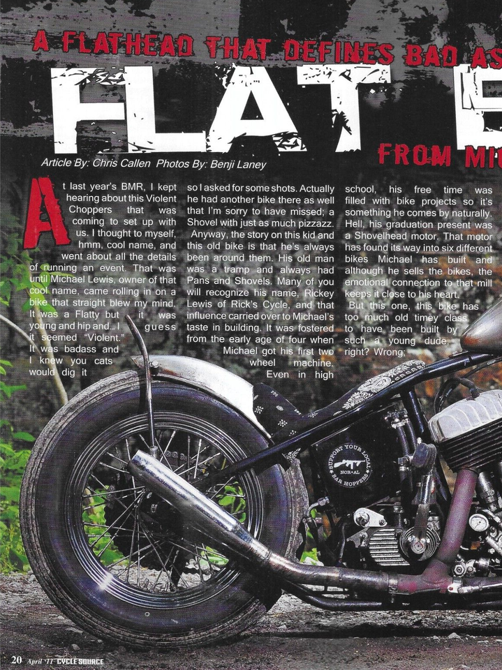 Cycle Source Motorcycle Magazine Moon Eyes Bolt-On Hardtail Joey ...