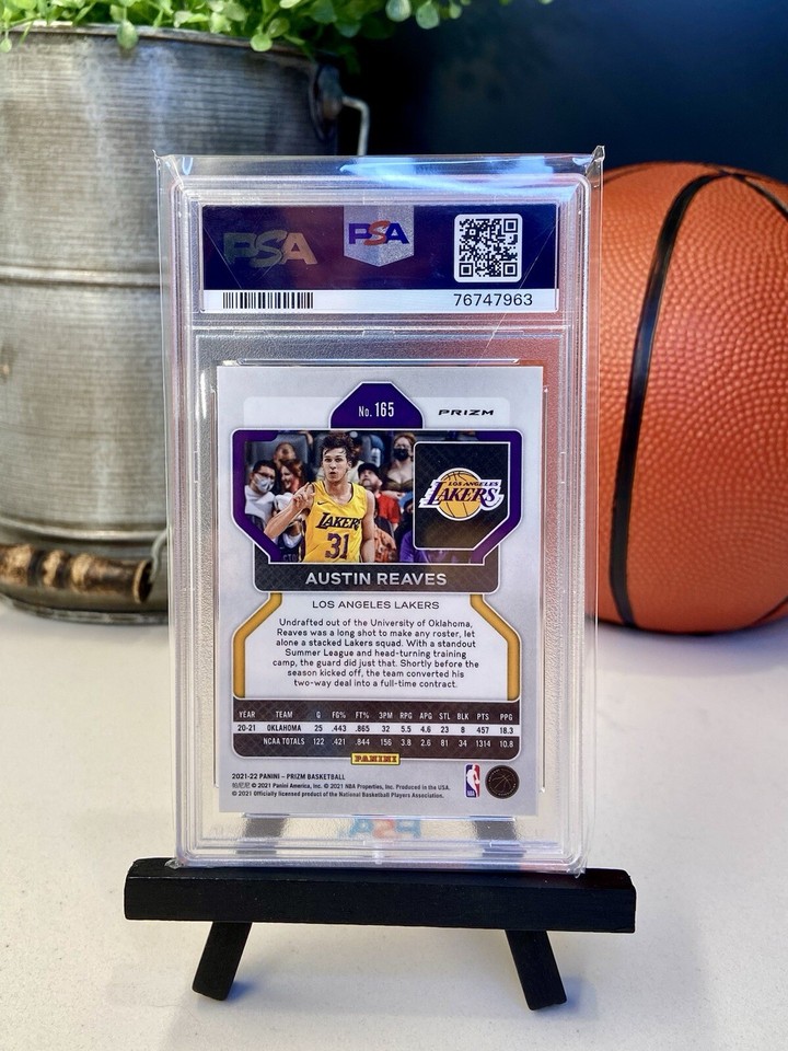 Austin Reeves 2021-22 Prizm Silver Cracked Ice Prizm Rookie RC # 165 ...