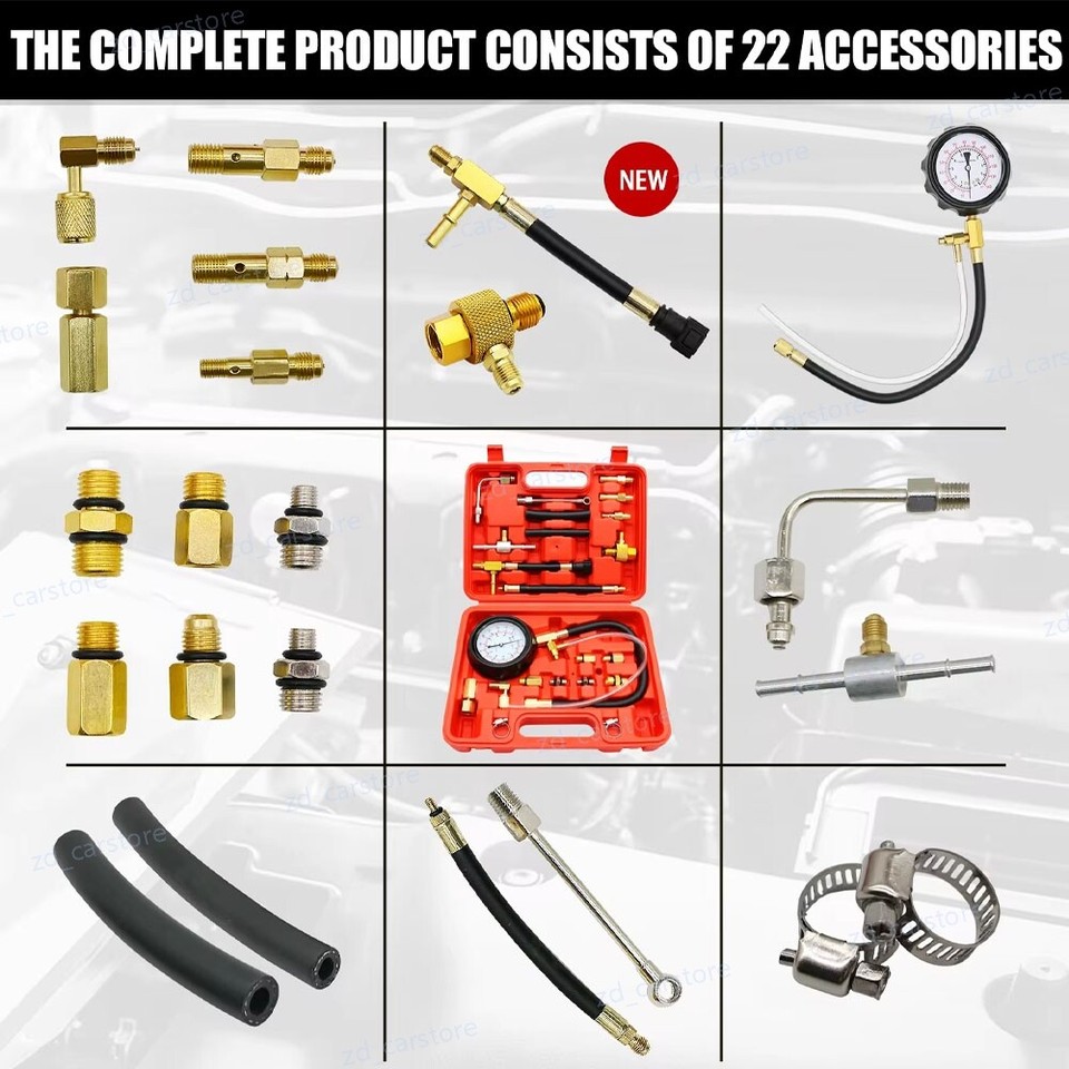 0-140PSI Fuel Injection Pump Pressure Tester Injector Pump Pressure ...