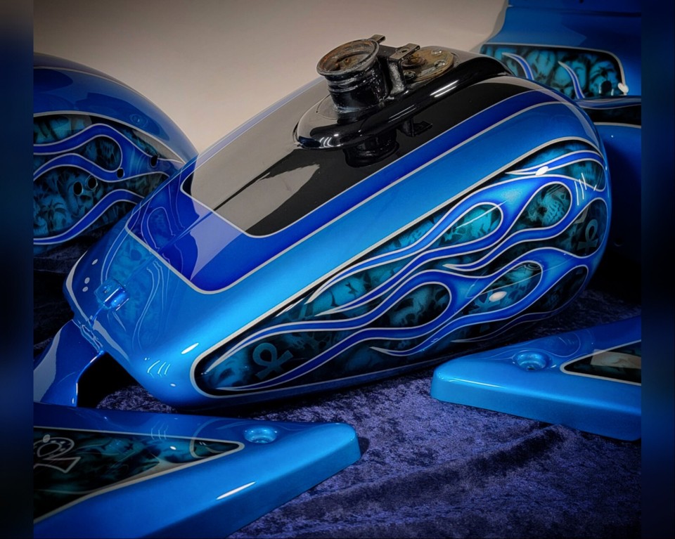 Harley-Davidson Custom Paint Patterns&Designs Motorcycle Paint Fender ...