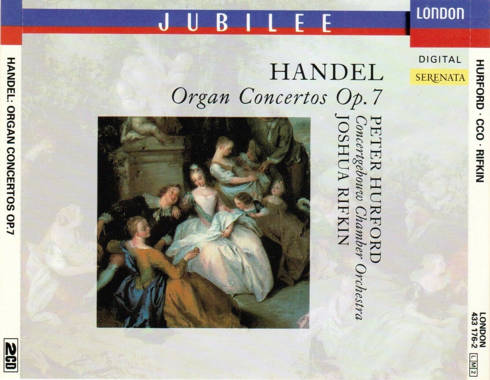 Handel: Organ Concertos Op. 7 (2 CD Set) Hurford/ Joshua Rifkin FREE ...