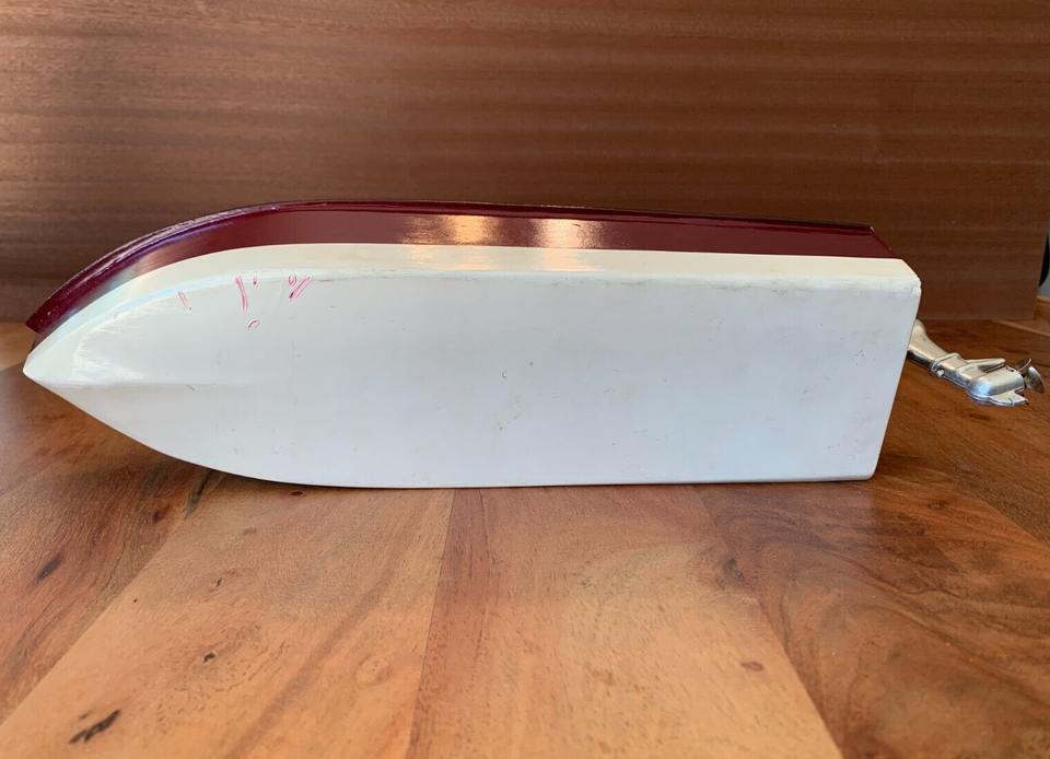 1950´s WOOD HI-POWER SPEED BOAT, GW - N.B.K., JAPAN, BATTERY OPERATED ...