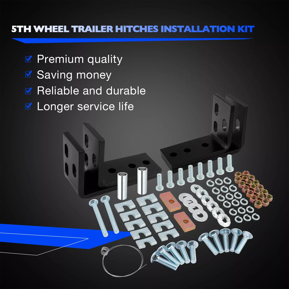 Fifth Wheel Mounting Rail Kit Trailer Hitch Mount Steel For Reese 30035 ...