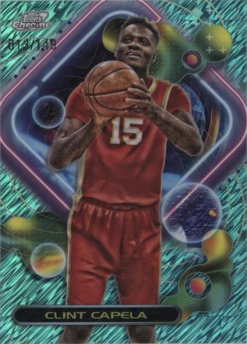 2023-24 Topps Cosmic Chrome - Clint Capela #4 Aqua Equinox Refractor ...