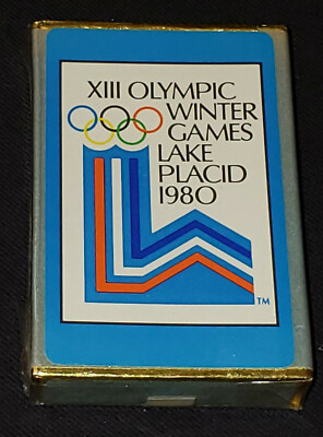 1980 - LAKE PLACID XIII OLYMPIC WINTER GAMES - UNOPENED DECK OF CARDS ...