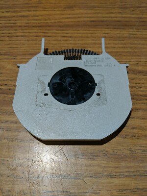 Typewriters & Word Processors - Typewriter Daisy Wheel Font