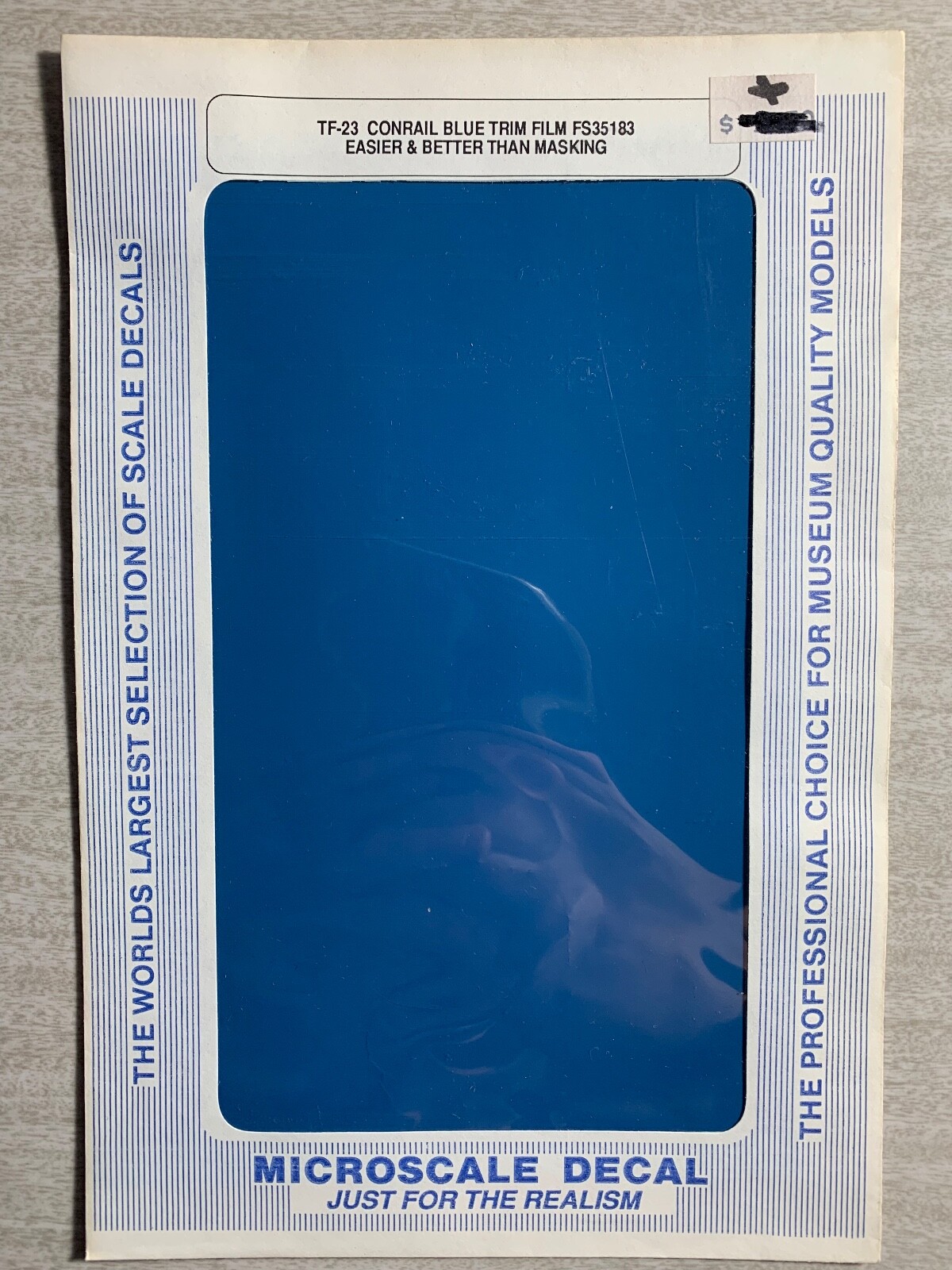 HO Microscale Decals TF-23 Conrail Blue Trim Film Easier Than Masking ...