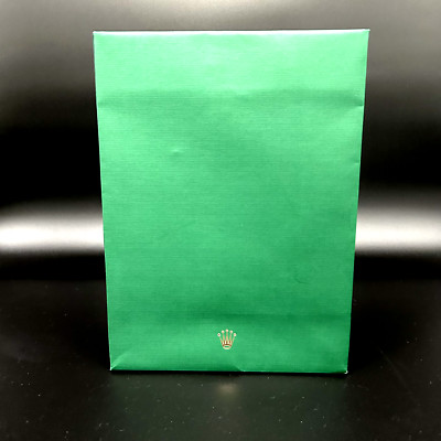 Rolex Green Paper Shopping Gift Bag 8x11x4 Authentic | eBay