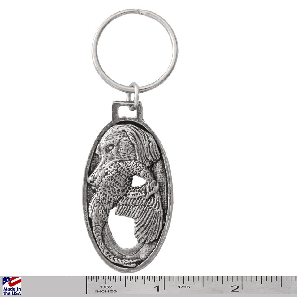 Creative Pewter Designs English Pointer & Pheasant KeyChain, Key Fob ...