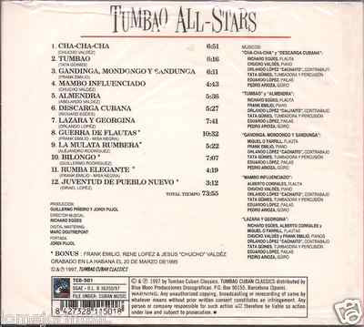 rare salsa cd TUMBAO ALL STARS almendra DESCARGA CUBANA rumba elegante ...