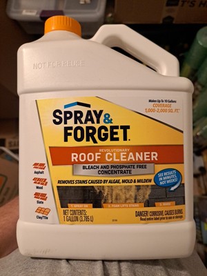 Roof Cleaner Spray & Forget 1 Gal Sealed Retail 44.99 | eBay