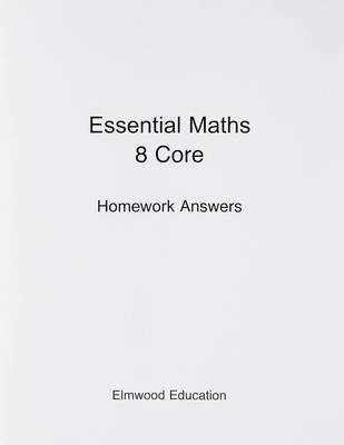 Michael White Essential Maths 8 Core Homework Answers (Paperback ...
