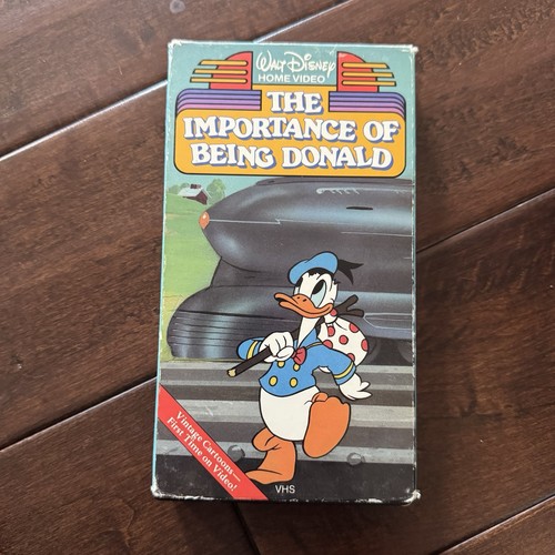 [UNTESTED] The Importance Of Being Donald VHS Tape Used Walt Disney ...
