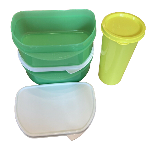 Tupperware Green Lunch Set Containers and 12 oz Tumbler Cup | eBay