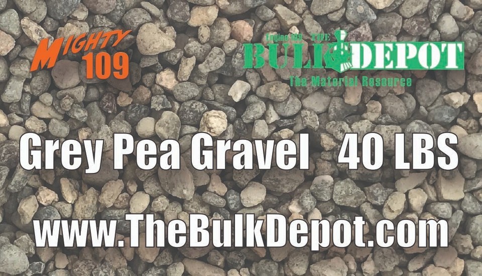 Grey Pea Gravel, 40 lbs, Landscape, Garden Drainage Rock, Gray / Blue ...