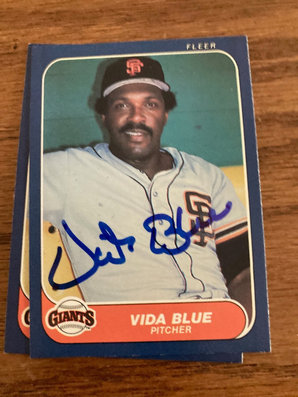 San Francisco Giants Vida Blue signed 1986 Fleer Card | eBay