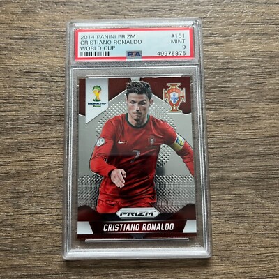 Cristiano Ronaldo Rookie Card PSA 9 Panini Prizm Portugal World Cup ...