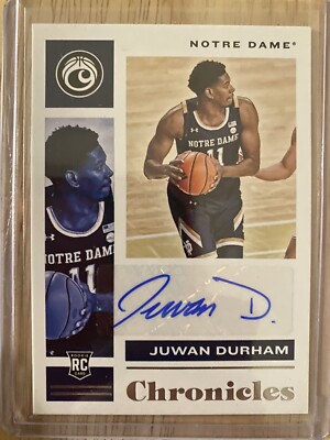Juwan Durham 2021 Panini Chronicles Draft Pick Rookie Autograph Card | eBay