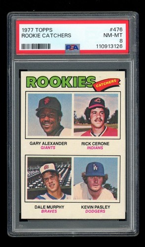 1977 Topps #476 Dale Murphy RC Rookie Atlanta Braves PSA 8 NM-MT | eBay