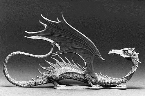 Ral Partha 10-211 Silver Dragon (Tom Meier) Winged Great Drake Wyrm ...