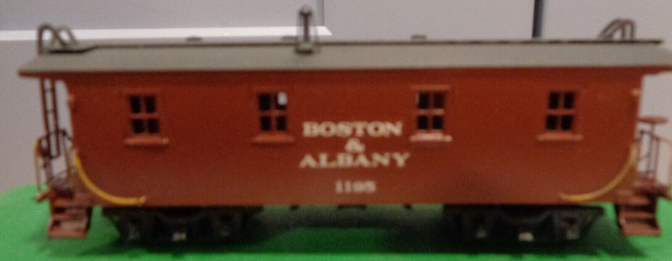 OVERLAND MODELS #1206 HO SCALE BOSTON & ALBANY CABOOSE#1142 BRASS NEW ...