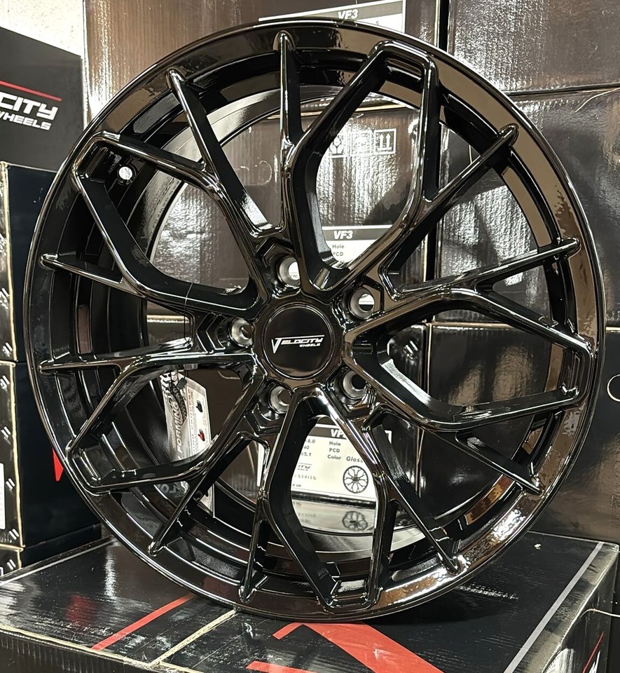 19"/Mini one 2014-2025/Velocity VF3 Flow Formed/Gloss Black/8.5j/Alloy ...