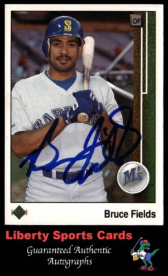 1989 Upper Deck Bruce Fields #238 Authentic Autographed Card Seattle ...