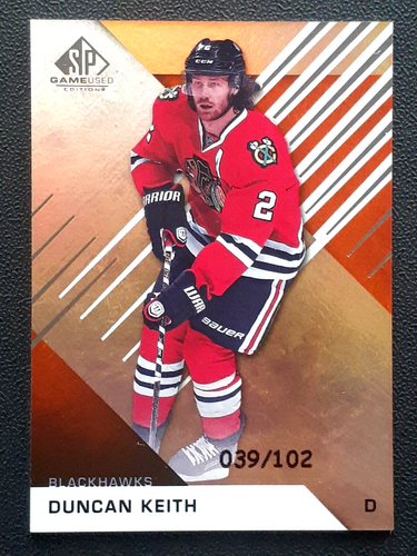 2016-17 SP Game Used - Duncan Keith #46 Orange Rainbow Draft Year /102 ...
