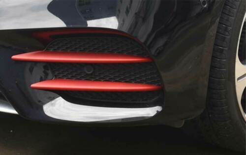 For Benz E-Class W213 2016-20 ABS Matte Red Exterior Front Fog Light ...
