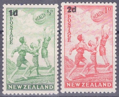 New Zealand B14-B15 MH Semi-Postal Children at Play ZAYIX STAMPS 060722 ...