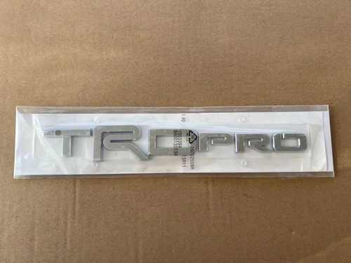 NEW SILVER TRD PRO Emblem Badge Decal Sticker 4Runner Tacoma Tundra ...